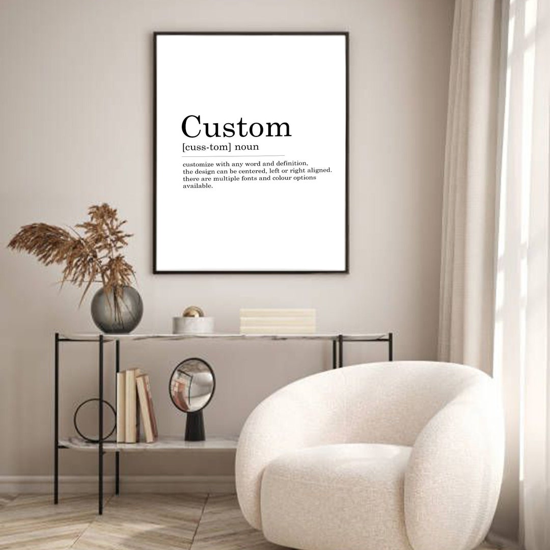 Custom Definition Print, Custom Word Art,custom Word Definition ...