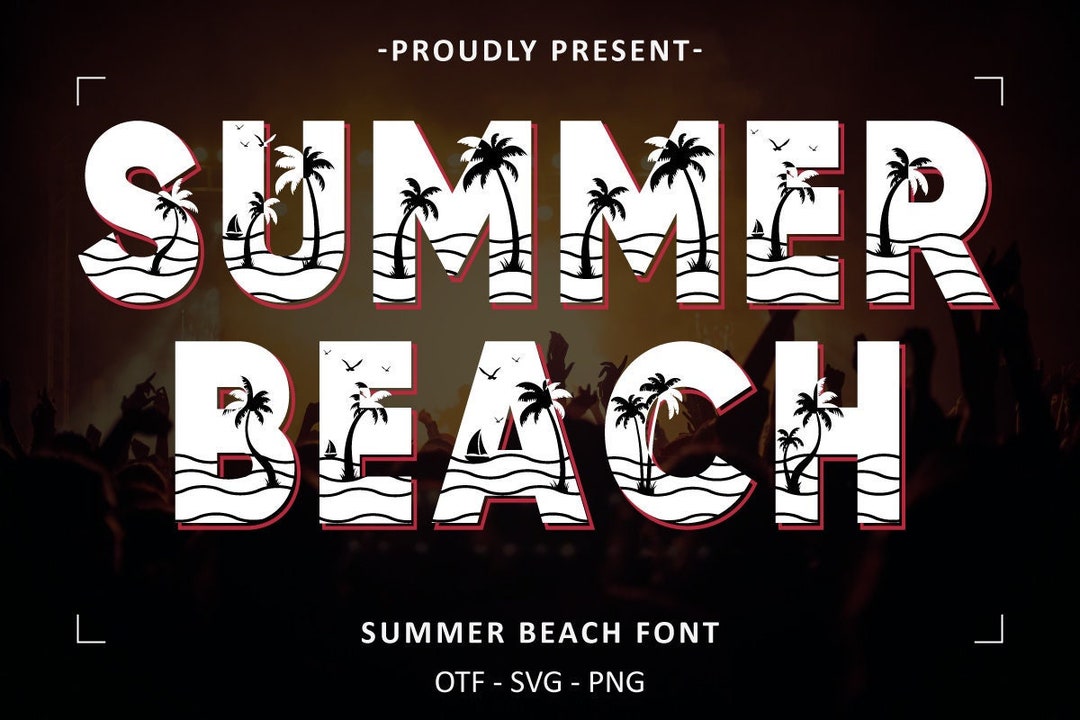Summer Beach Font | Summer Inspired Font | Summer Text | Summer Font ...