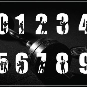 Gym Font | Gym Inspired Font | Gym Text | Workout Font | Workout | Gym ...