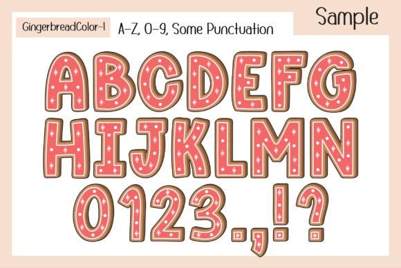 Gingerbread Font Gingerbread Inspired Font Christmas Font Festive Font ...