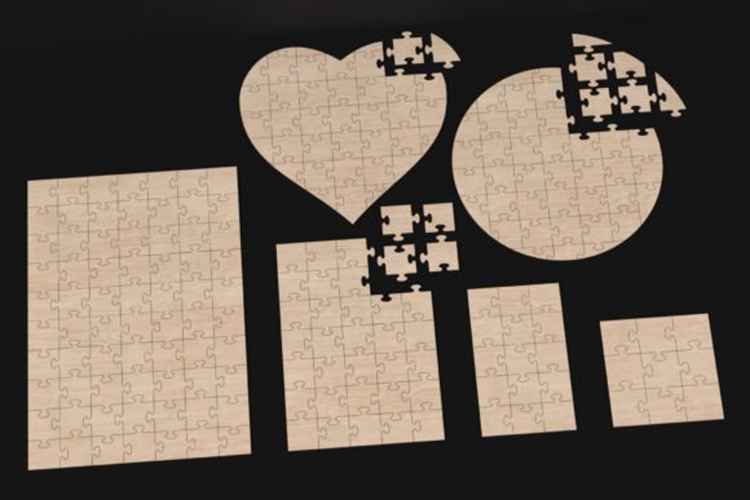 Laser Cut Jigsaw Puzzle Svg Files Jigsaw Puzzle Laser Cut Puzzle Laser ...