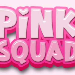 Pink Squad Font | Pink Text | Pink Font | Pink Themed Font | Fun Font ...
