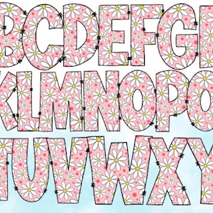 Daisy Font | Daisy Inspired Font | Font | SVG | Daisy Text | Digital ...