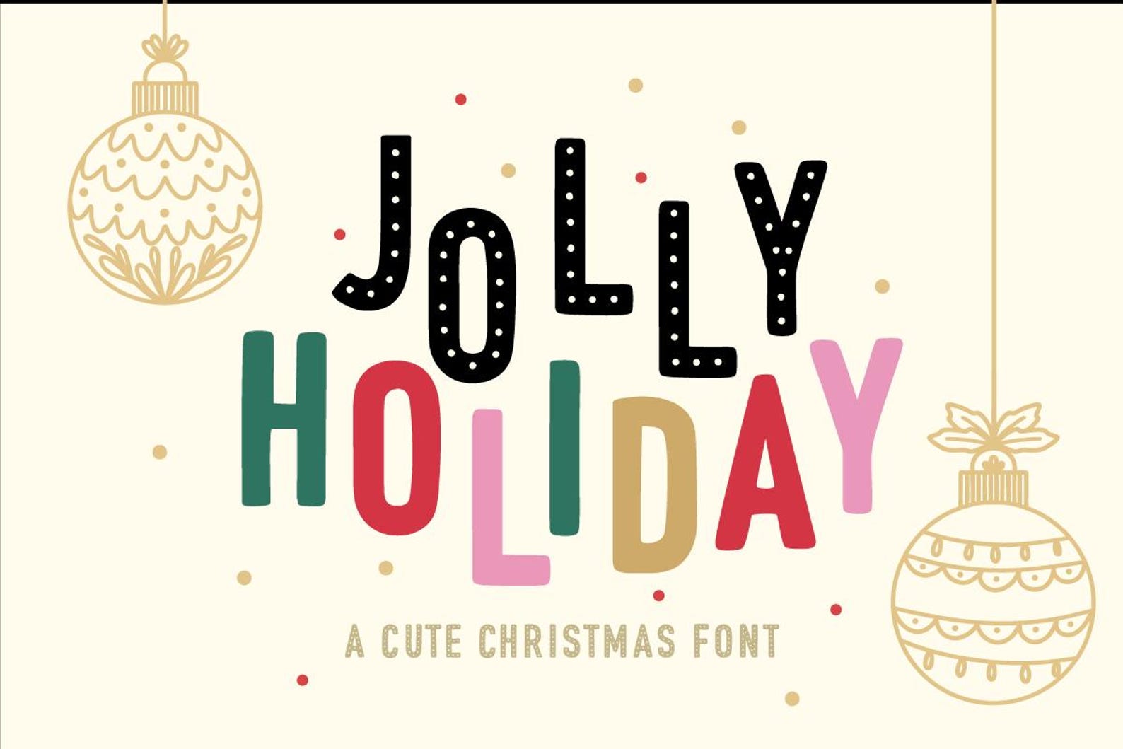 Jolly Holiday Font | Cute Font | Christmas Inspired Font | Christmas ...