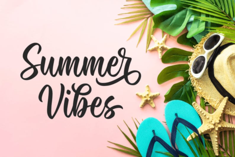 Summer Hipster Font Hipster Font Summer Text Hipster Inspired Text Font ...