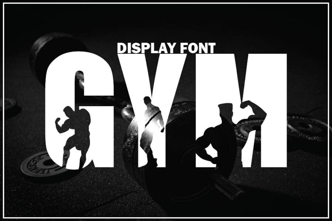 Gym Font | Gym Inspired Font | Gym Text | Workout Font | Workout | Gym ...