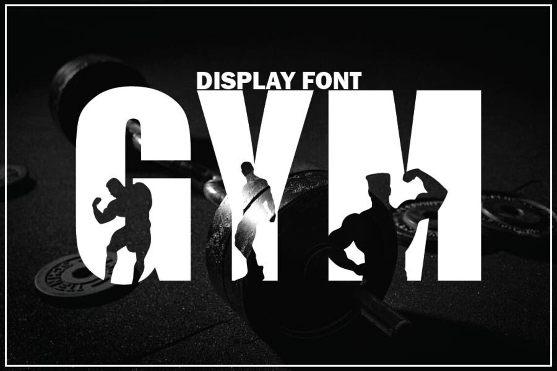 Gym Font | Gym Inspired Font | Gym Text | Workout Font | Workout | Gym ...