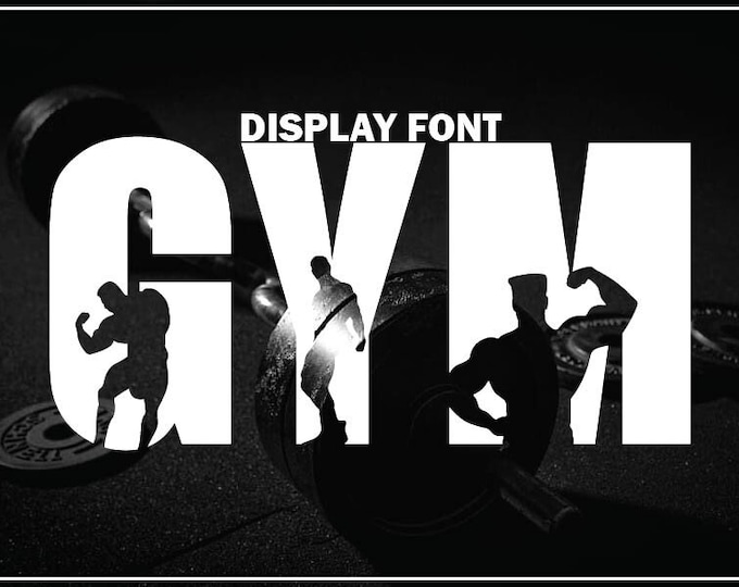Gym Font, Gym Letters Alphabet, Workout Letters, Barbell Font, Weight ...