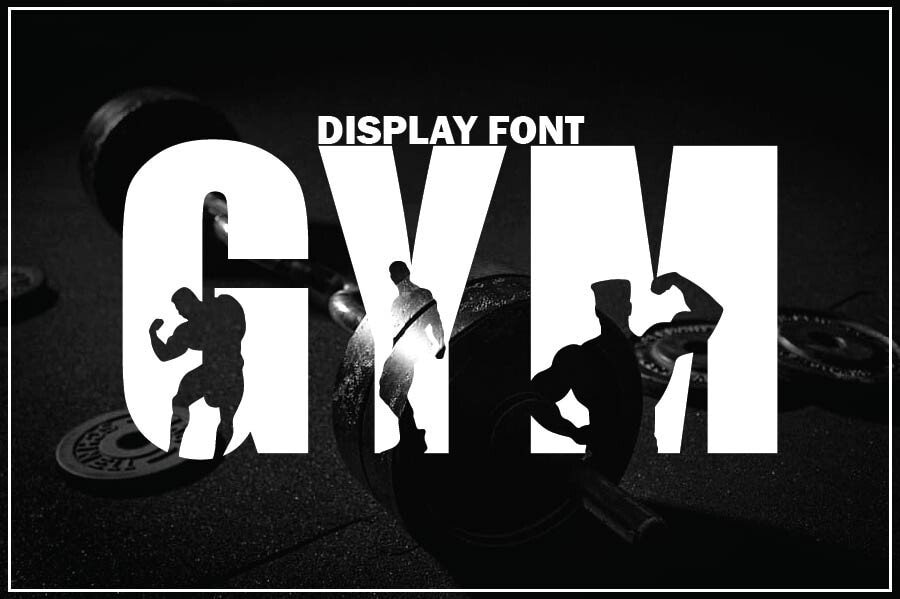 Gym Font | Gym Inspired Font | Gym Text | Workout Font | Workout | Gym ...