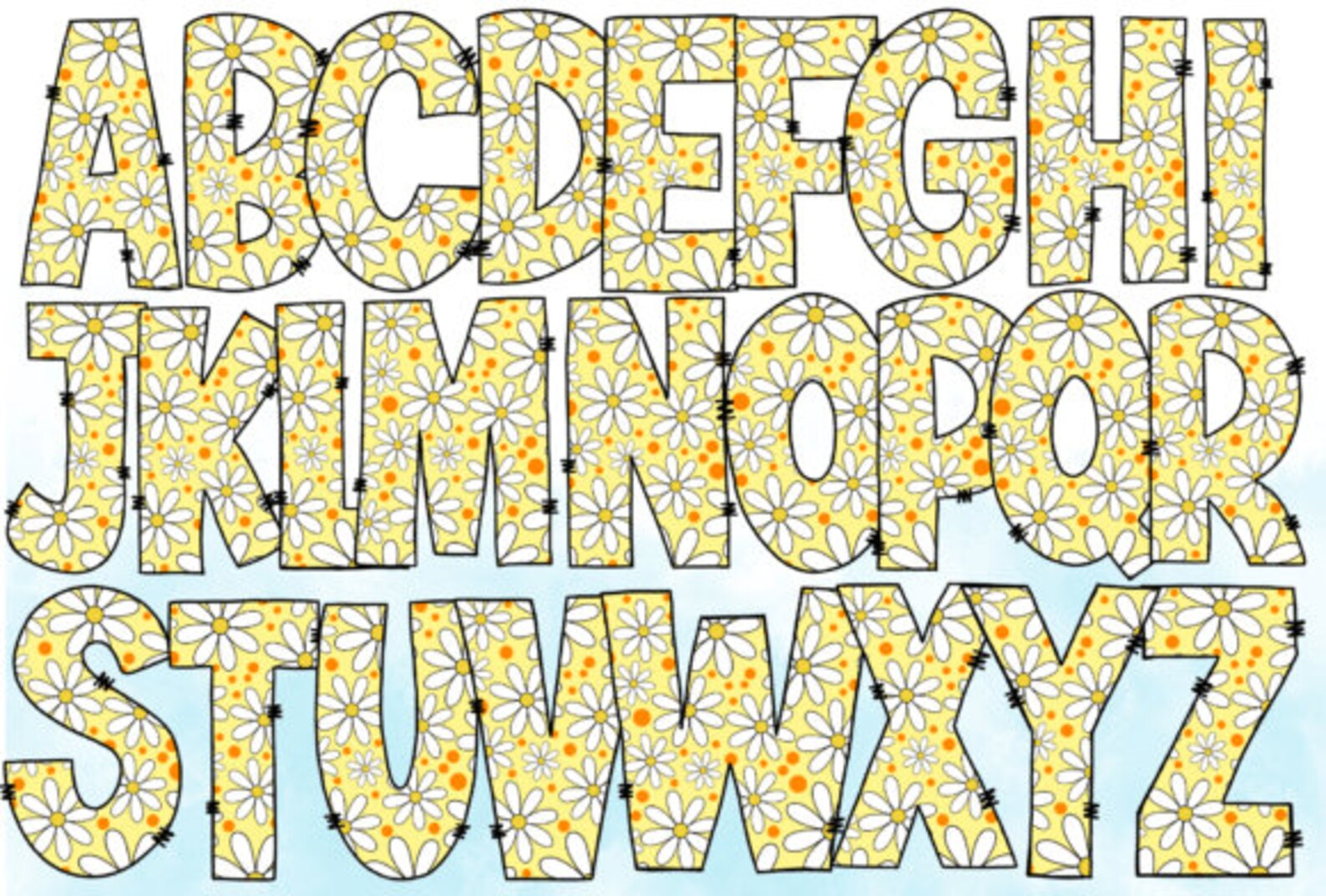 Daisy Font | Daisy Inspired Font | Font | SVG | Daisy Text | Digital ...