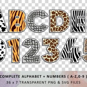 Wild Animals Skins Font | Wild Animals Font | Animal Print Font | Wild ...