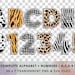 Wild Animals Skins Font | Wild Animals Font | Animal Print Font | Wild ...