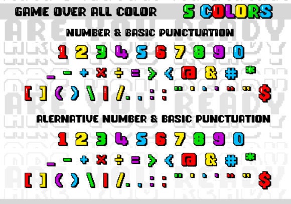 Game Over Font | Game Over Inspired Font | Game Font | Fun Font | Games ...