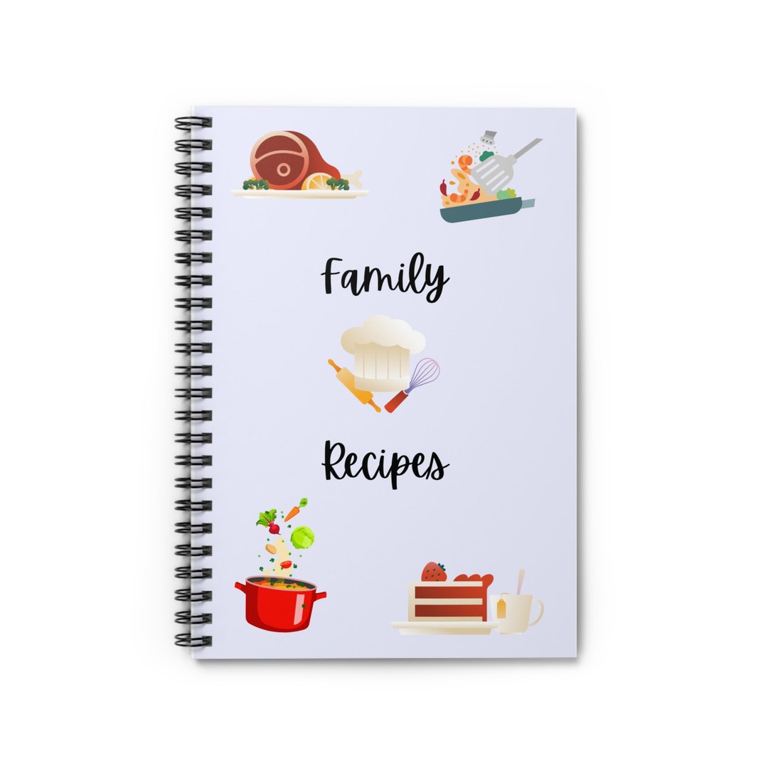 Family Recipes Spiral Notebook / Family Recipe Journal / Gift - Etsy