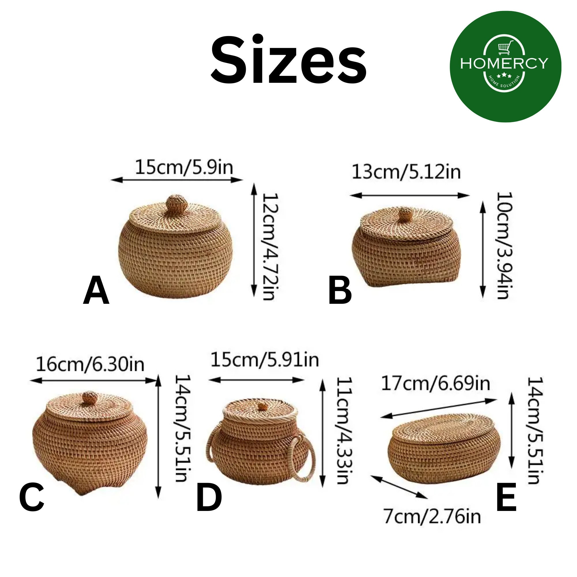 Round Rattan Box With Lid, Hand-woven Multi-purpose Wicker Storage Box ...