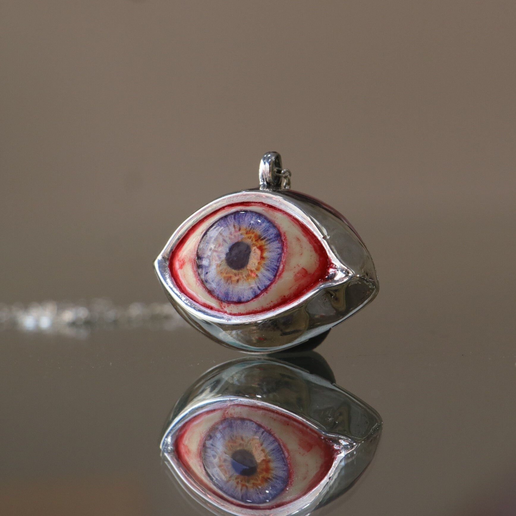 Blue Eye Pendant, Evil Eye Talisman Pendant, Glass Blue Eye Necklace ...