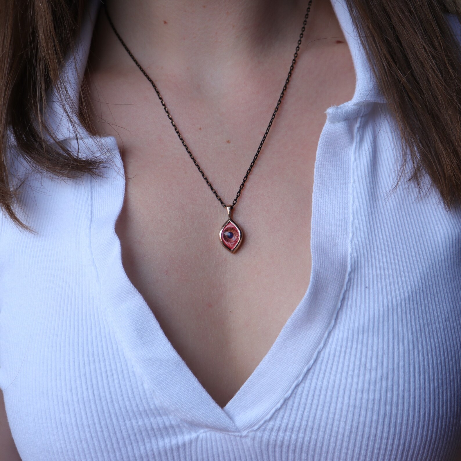 The Sixth Chakra Eye, I See You Pendant, Evil Eye Necklace, Quirky ...