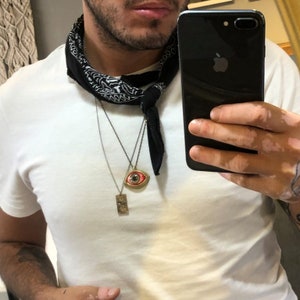 Glass Eye Pendant, Green Big Eye Pendant, Evil Eye Talisman Pendant ...