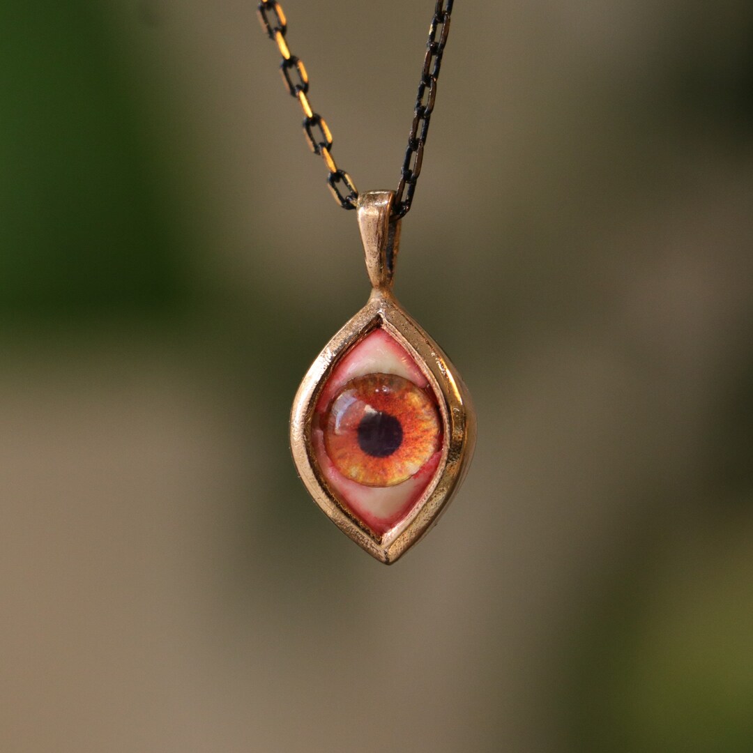 The Sixth Chakra Eye, I See You Pendant, Evil Eye Necklace, Quirky ...