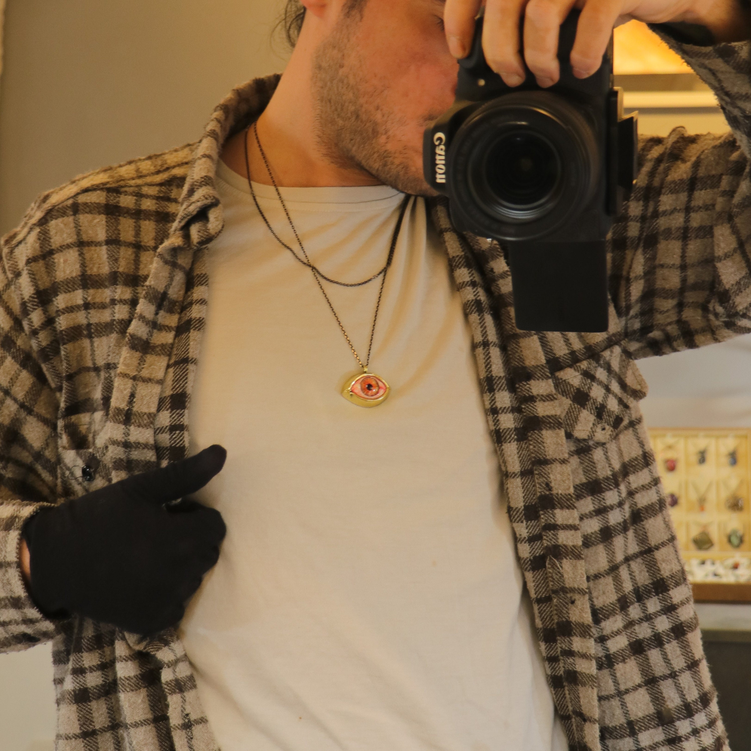 Green Eye Necklace, Gifts for Women, Eye Jewelry , Green Eye Pendant ...