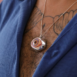 Blue Eye Pendant, Evil Eye Talisman Pendant, Glass Blue Eye Necklace ...