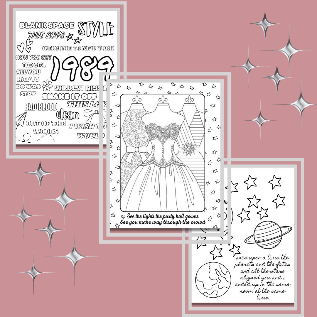 Taylor Swift Coloring Pages, Taylor Swift Printable Coloring Pages ...