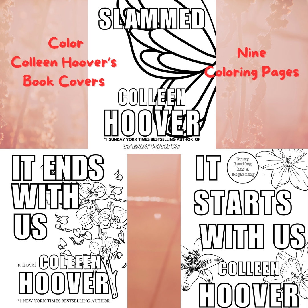 Colleen Hoover Coloring Pages, Coleen Hoover Inspired Coloring Pages ...