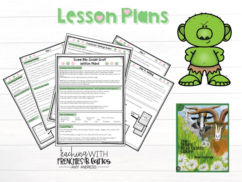 The Three Billy Goats Gruff Literacy Unit - Etsy