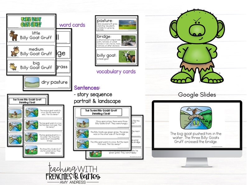 The Three Billy Goats Gruff Literacy Unit - Etsy UK