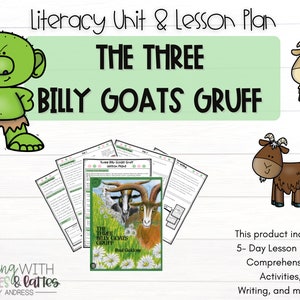 The Three Billy Goats Gruff Literacy Unit - Etsy UK