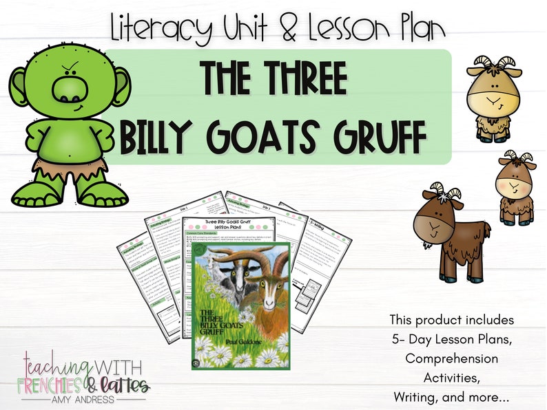 The Three Billy Goats Gruff Literacy Unit - Etsy UK