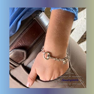 Horse Vibes Chain Bracelet. Snaffle Bit Charm With Stainless Steel ...