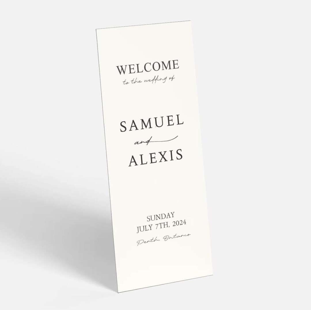 Freestanding Extra Large Minimalist Welcome Sign - Etsy