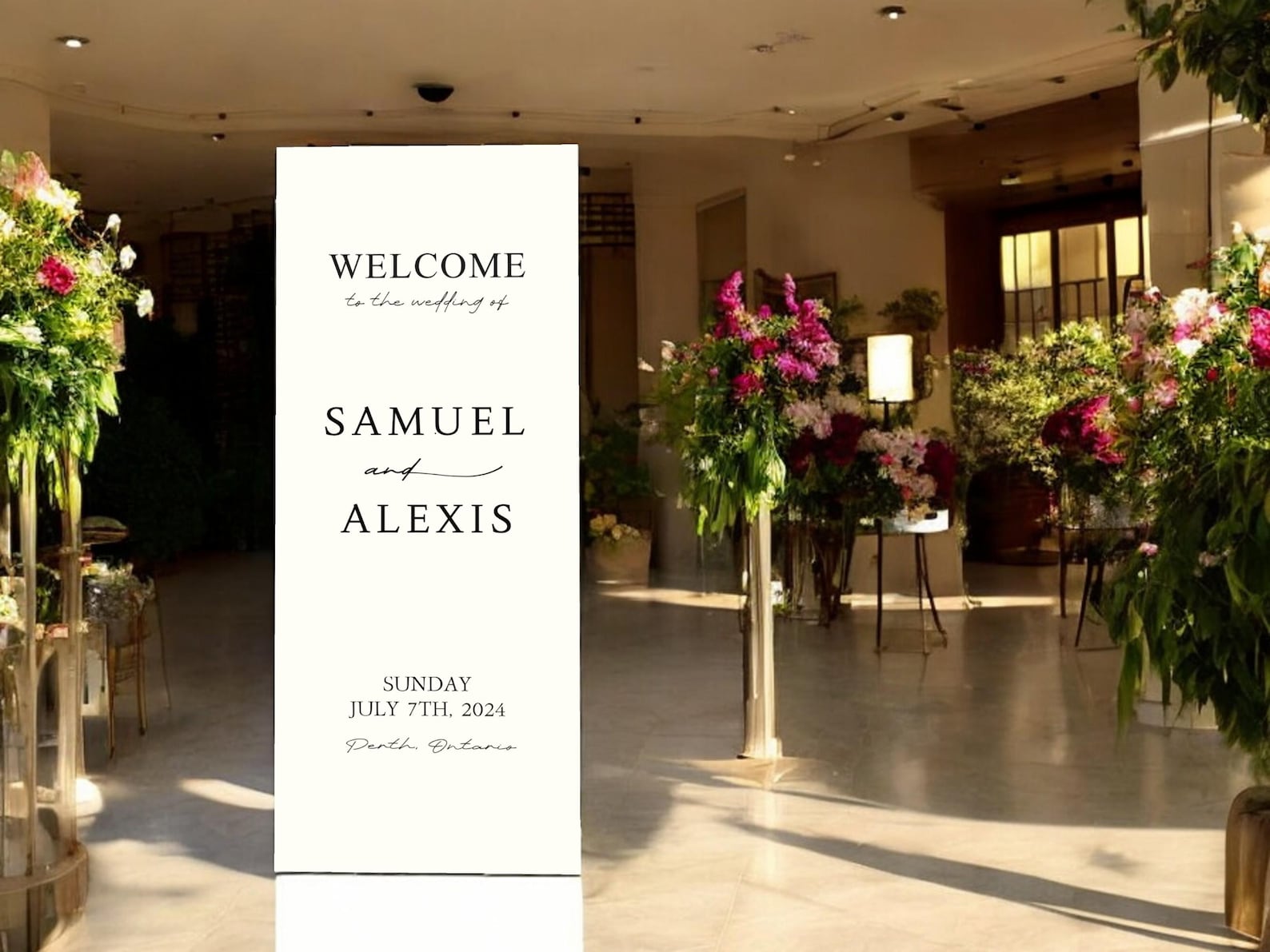 Freestanding Extra Large Minimalist Welcome Sign - Etsy