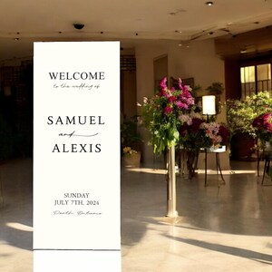 Freestanding Extra Large Minimalist Welcome Sign - Etsy