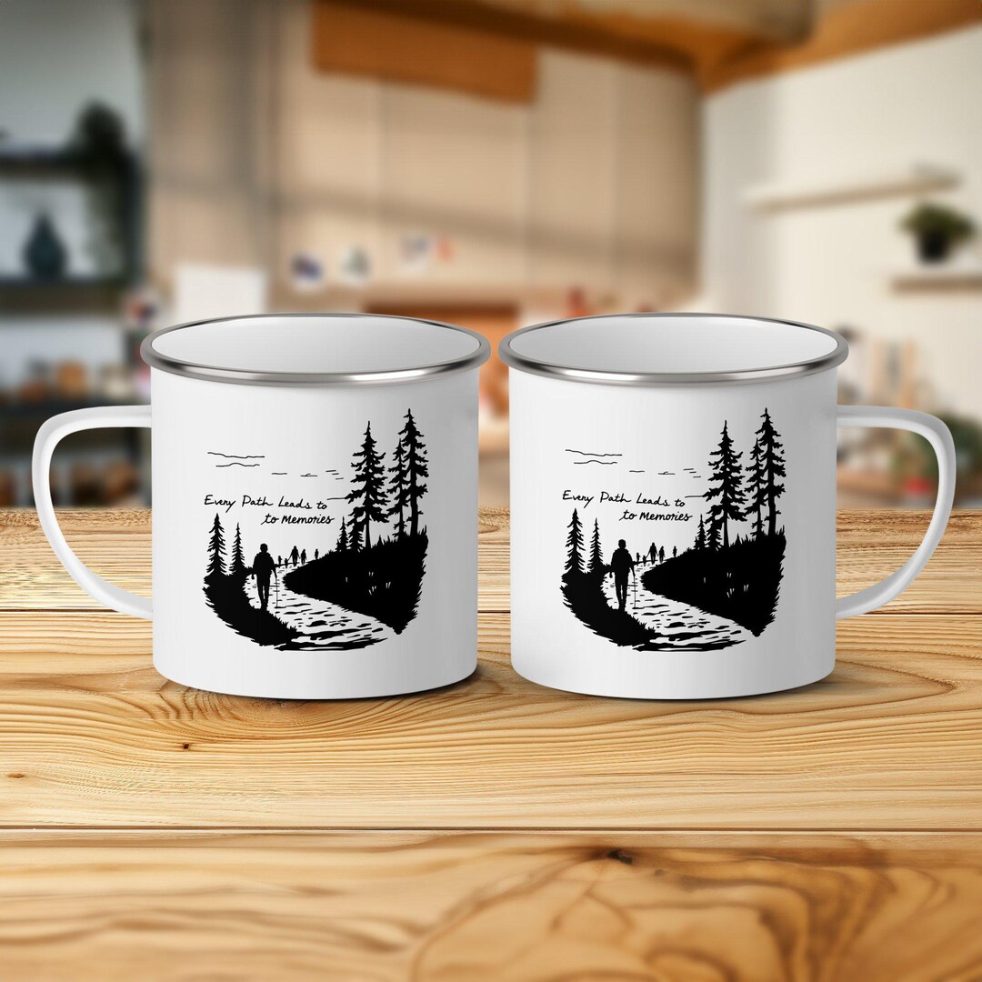 Hiking Adventure Mug, Every Path Leads to Memories, Outdoor Enthusiast ...