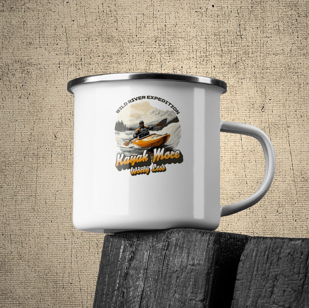 Kayak More Worry Less Wild River Expedition , Adventurous Kayaking Gift ...
