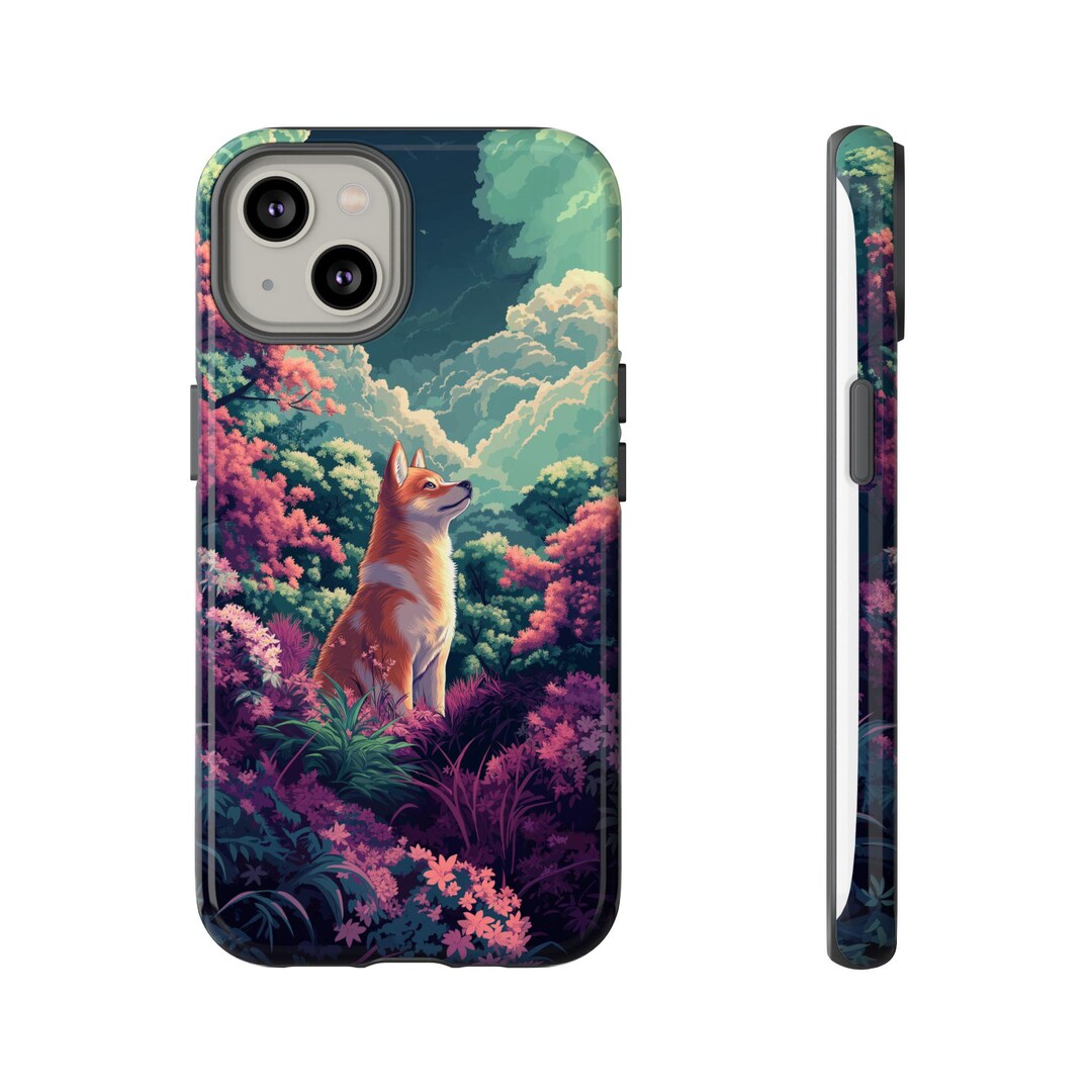 Shiba Inu Dog Colorful Mobile Phone Case, Dog Lover Cases, Colorful ...