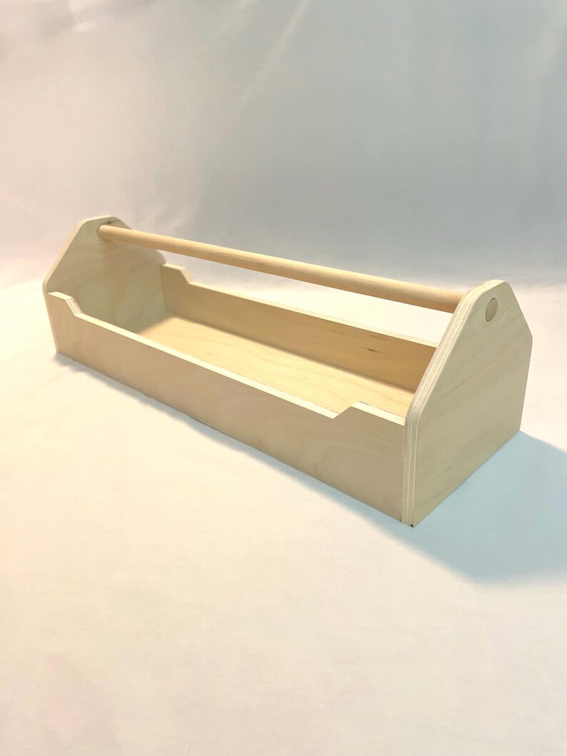 Natural Wooden Tool Box, 24” Long - Etsy