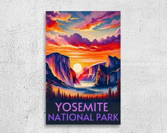 Printable Yosemite National Park Poster W Text, Instant Download Travel ...