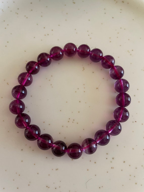 Rare Magenta Fluorite Bracelets, Magenta Fluorite, Ma… - Gem