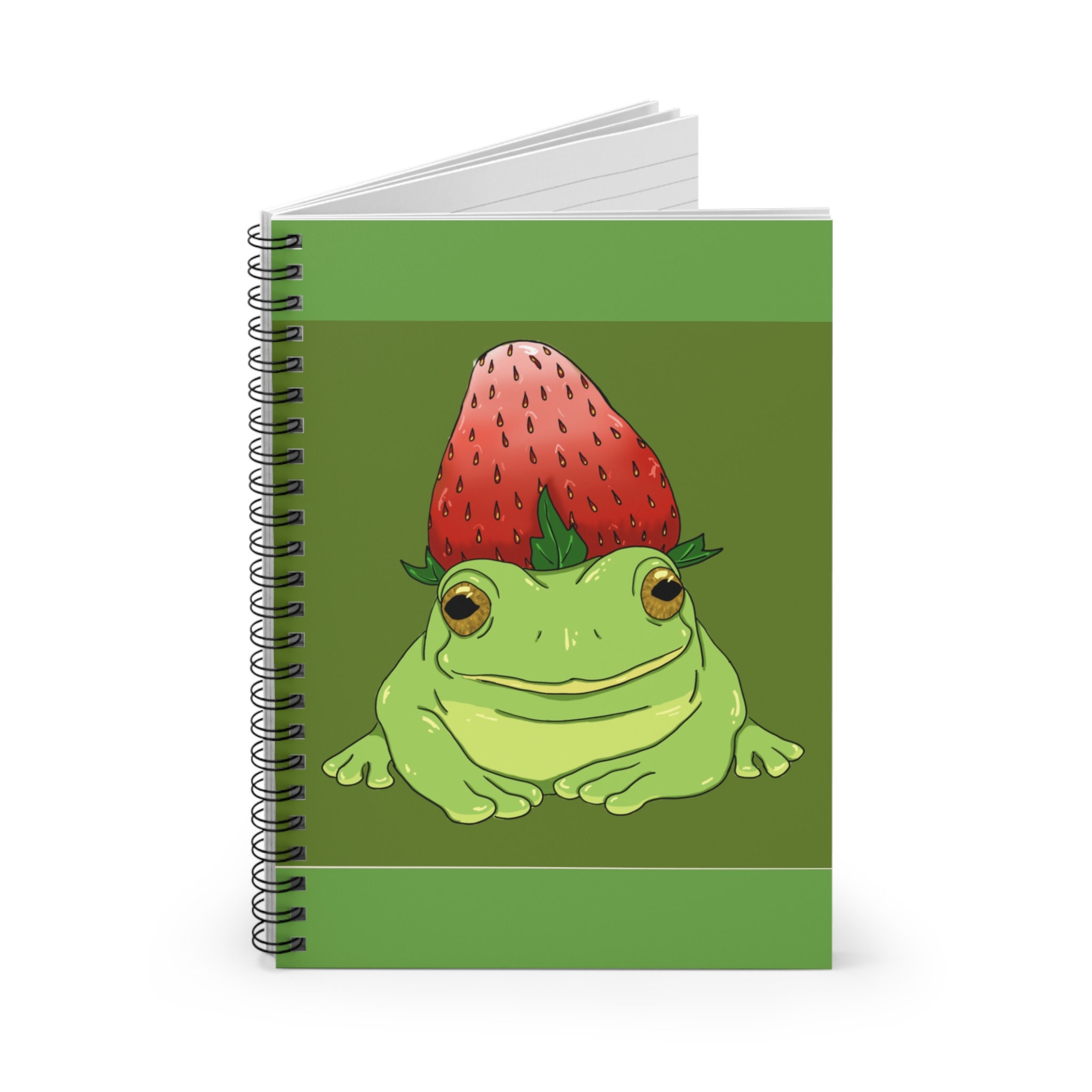 Fruity Frog Spiral Notebook - Ruled Line - Etsy