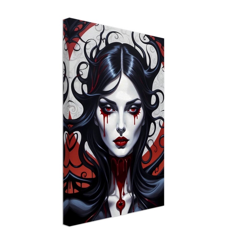 Pop Vampire Woman, Wall Art Home Decor, Framed Poster, Metal Prints ...