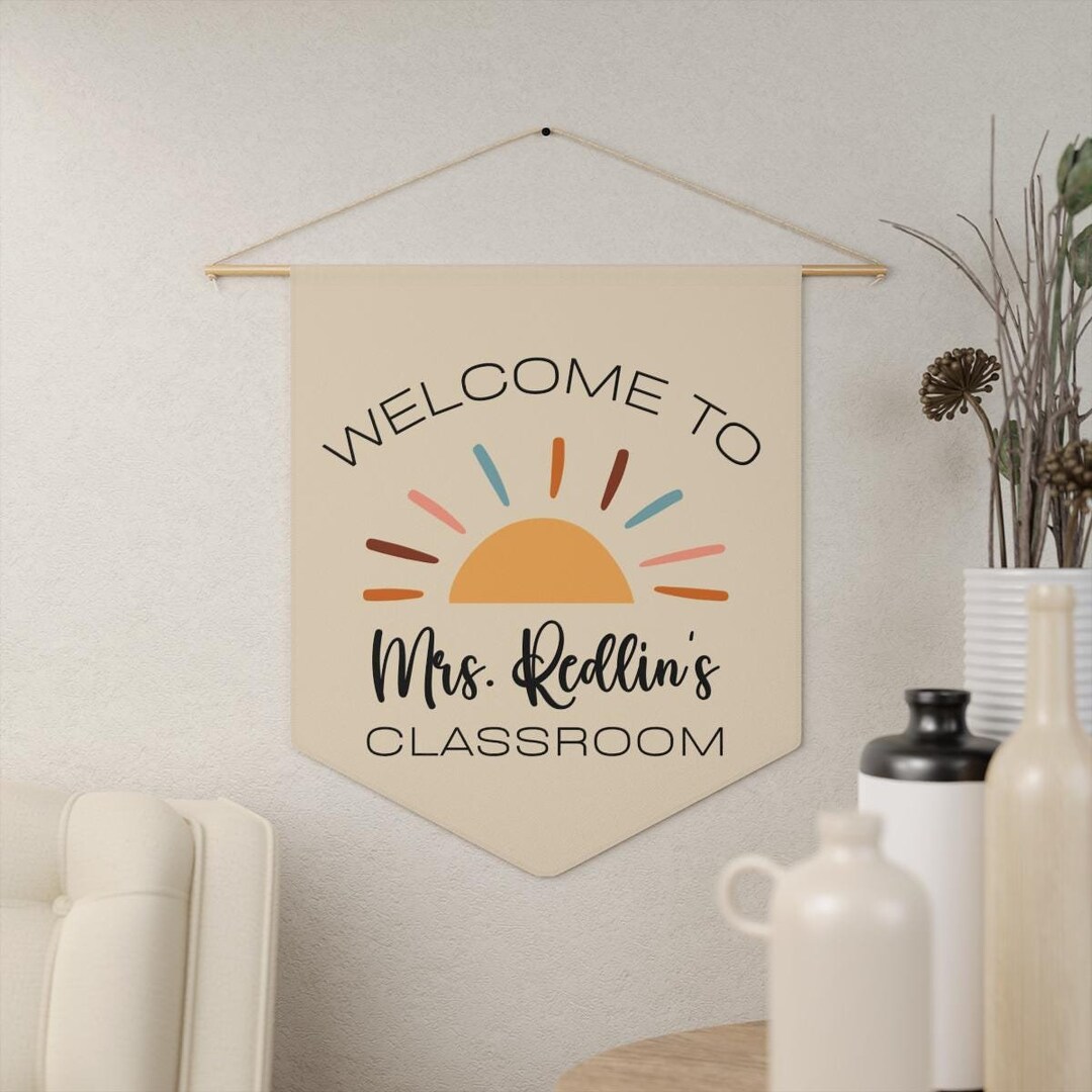 Custom Classroom Pennant, Custom Teacher Pennant, New Teacher Gift ...