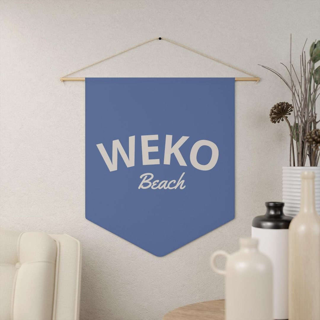 Weko Beach Pennant Flag: Coastal Wall Decor - Etsy