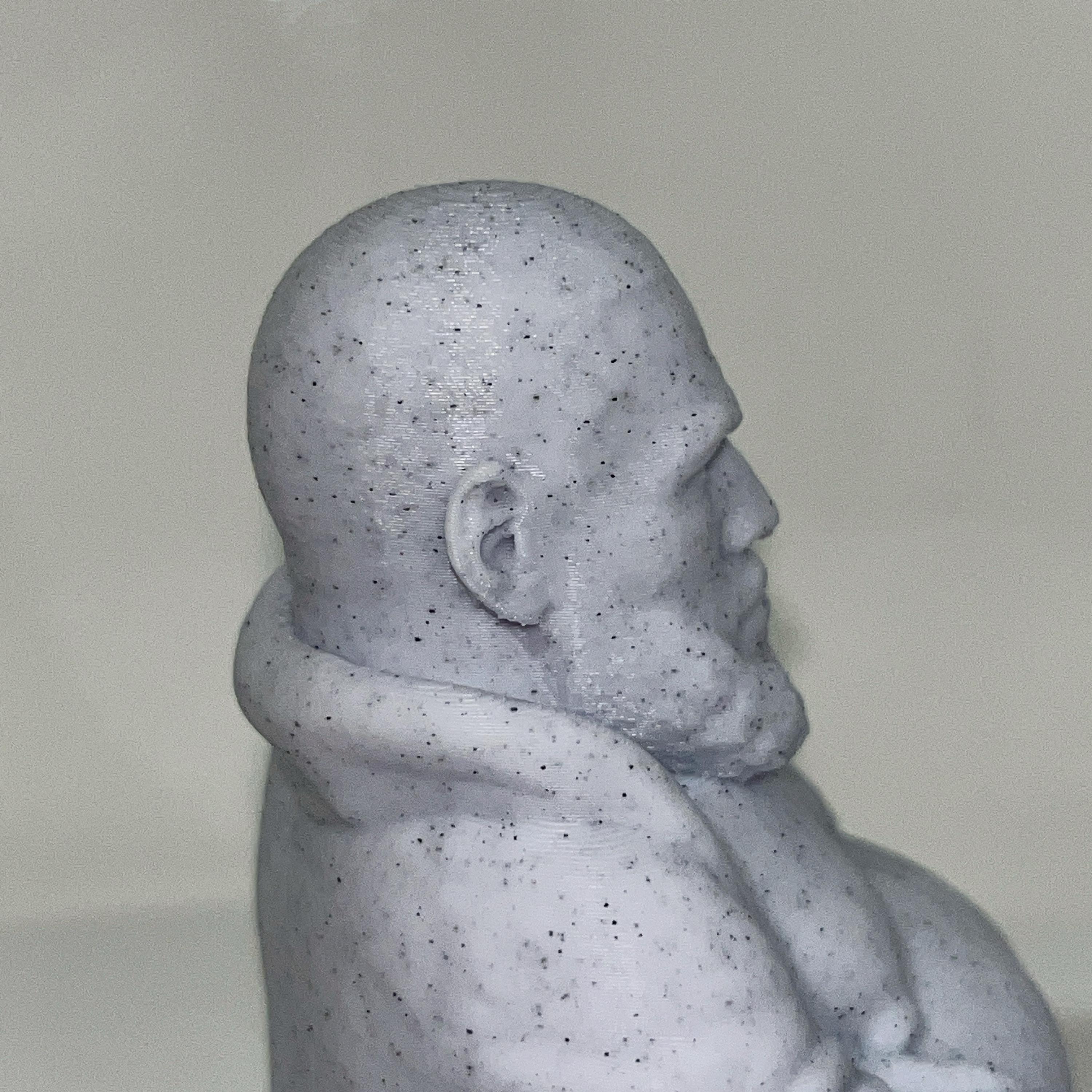 Lebron Buddha Statue: Marble Finish PLA+ Desk Decor for Basketball Fans ...