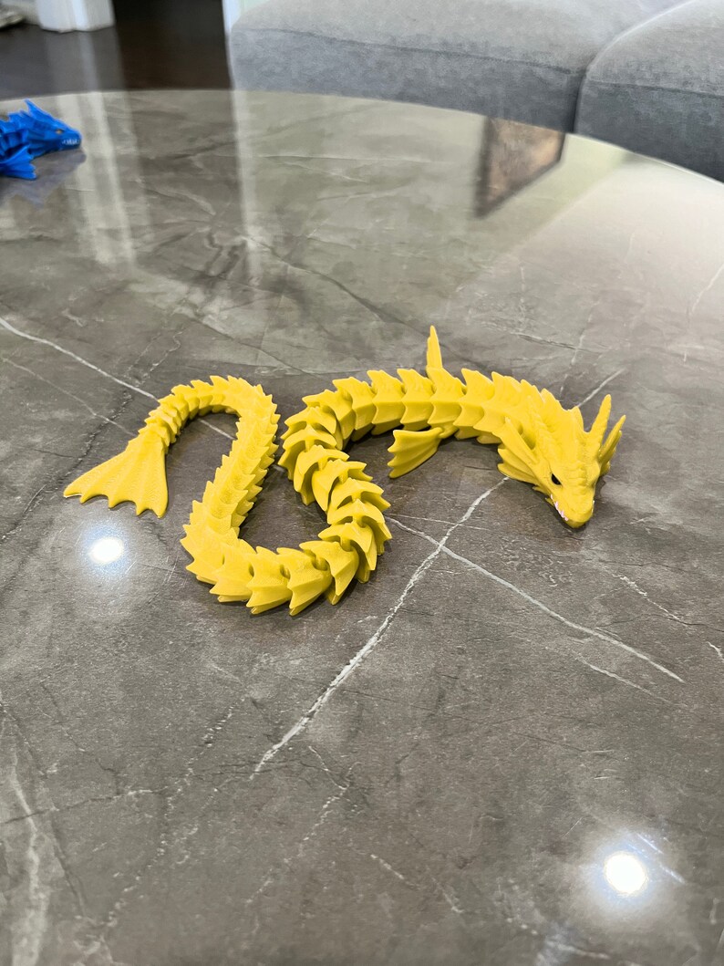 Articulated Sea Serpent Dragon Model Toy, 45cm Length Figurine Statue ...