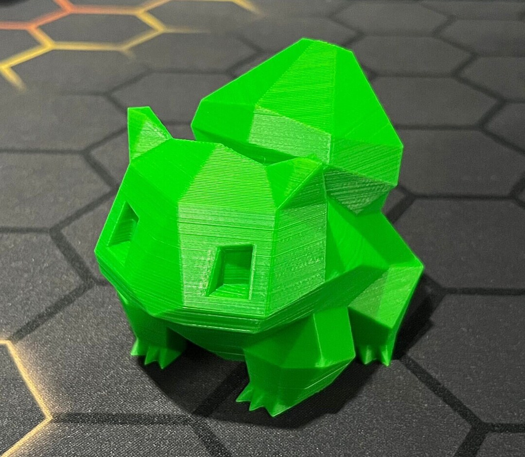 3D Printed Bulbasaur Low Poly - Etsy