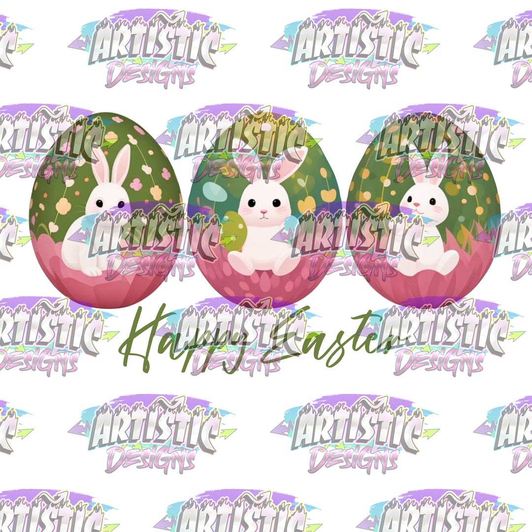 Happy Easter Bunny Egg Design PNG Clipart Downloadable Image - Etsy