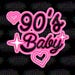 90s Baby Neon Sign Airbrush Png Sublimation Dtf Shirt Design - Etsy